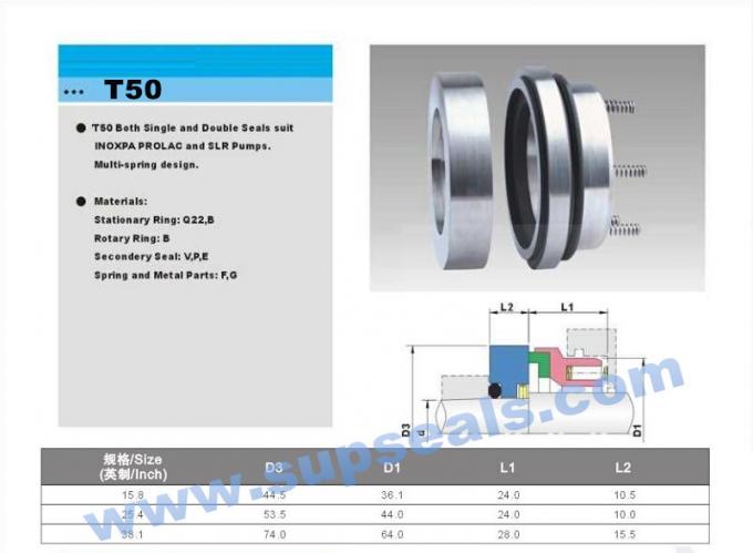AES M07 Mechanical Seals For Sanitary Pumps Suit INOXPA PROLAC And SLP ...