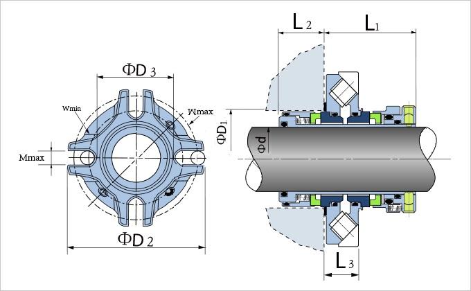 AES CDPN Cartridge Mechanical Seals Aesseal Replacement