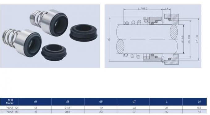 Lowara Pumps Mechanical Seal LOWARA-16L-X SV Pump 16mm EPDM Single Spring